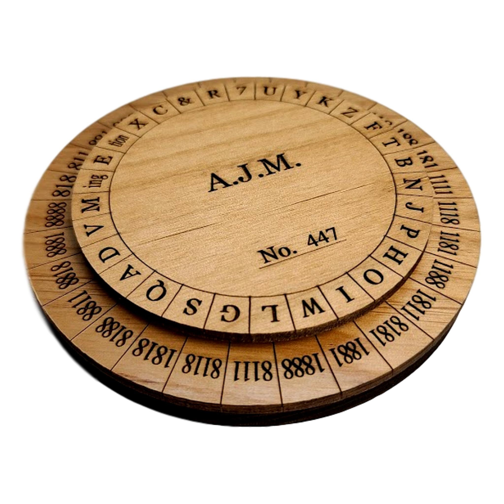 Union Army Cipher Disk, US Civil War Flag or Telegraph Encryption ...