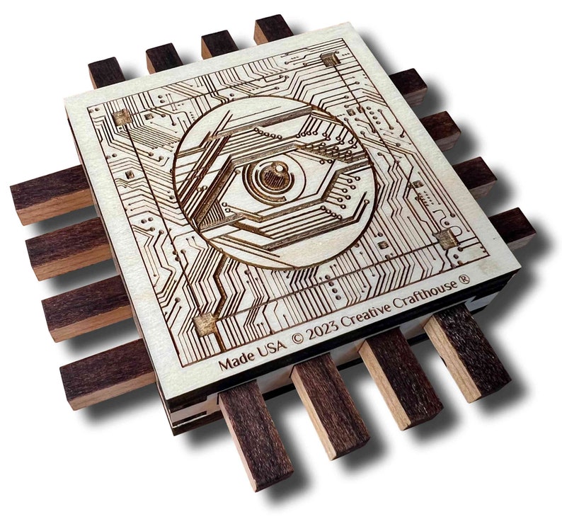 Computer Chip Premium Wood Puzzle - Can You Reprogram This One ...