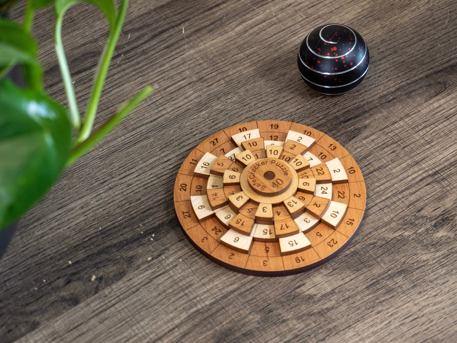 Wood Math Puzzle, Safecracker 40 Puzzle, Rotating Puzzle, STEM Toy ...