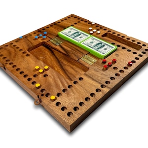 Personalized Pegs and Jokers Board Game, Family Wooden Board Game ...