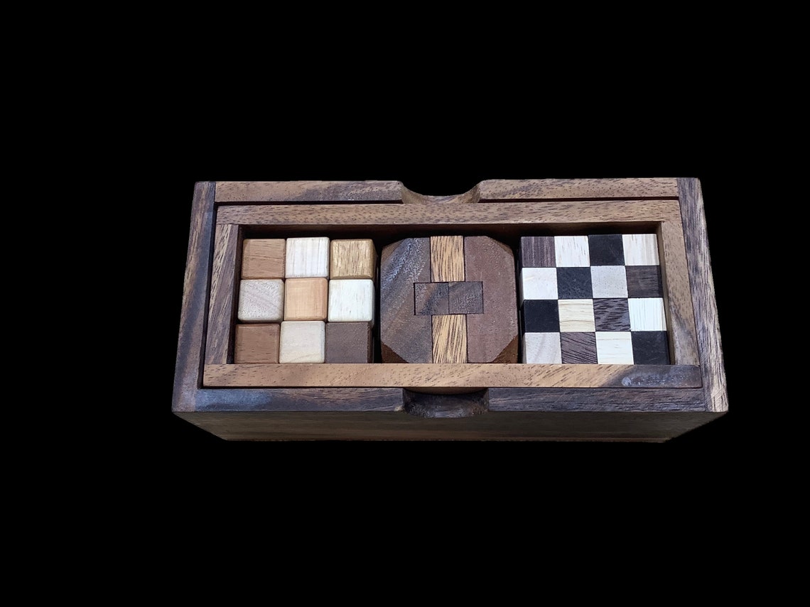 Snakes in a Box Three Puzzle Gift Set Personalized Puzzle | Etsy