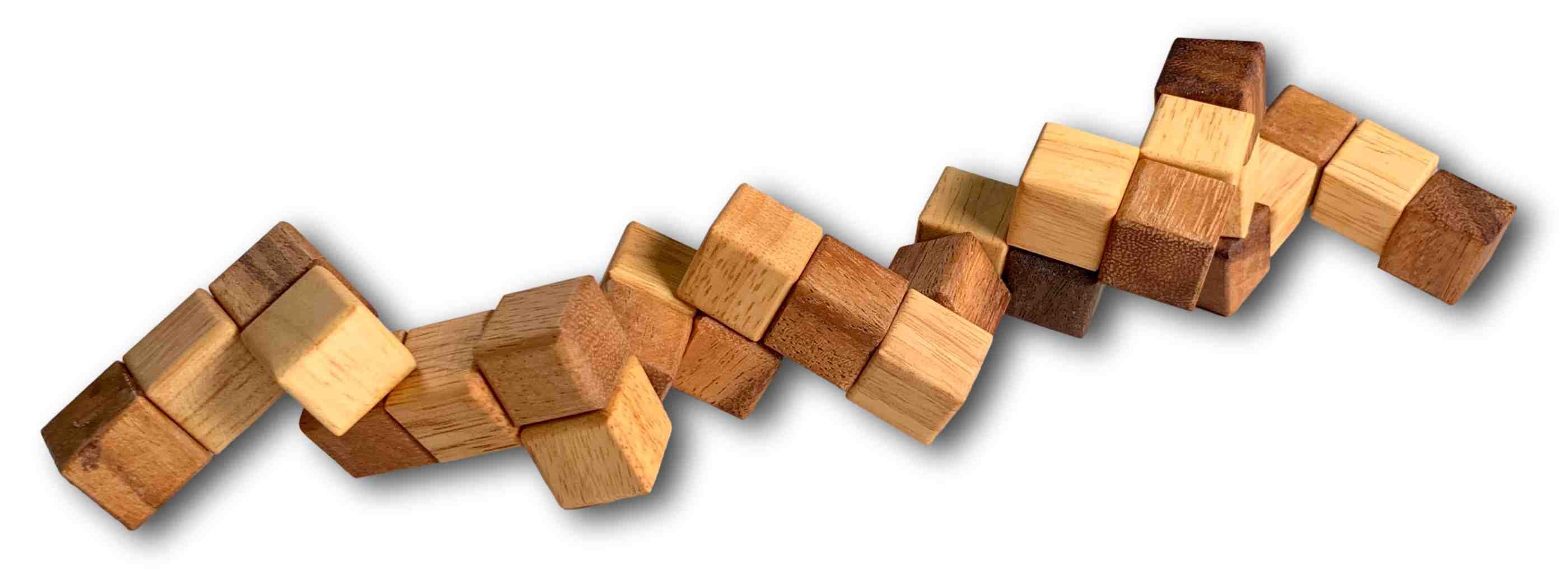 Dexterity Wooden Puzzle is a Perfect Desk Toy for Adults - 3D Snake ...