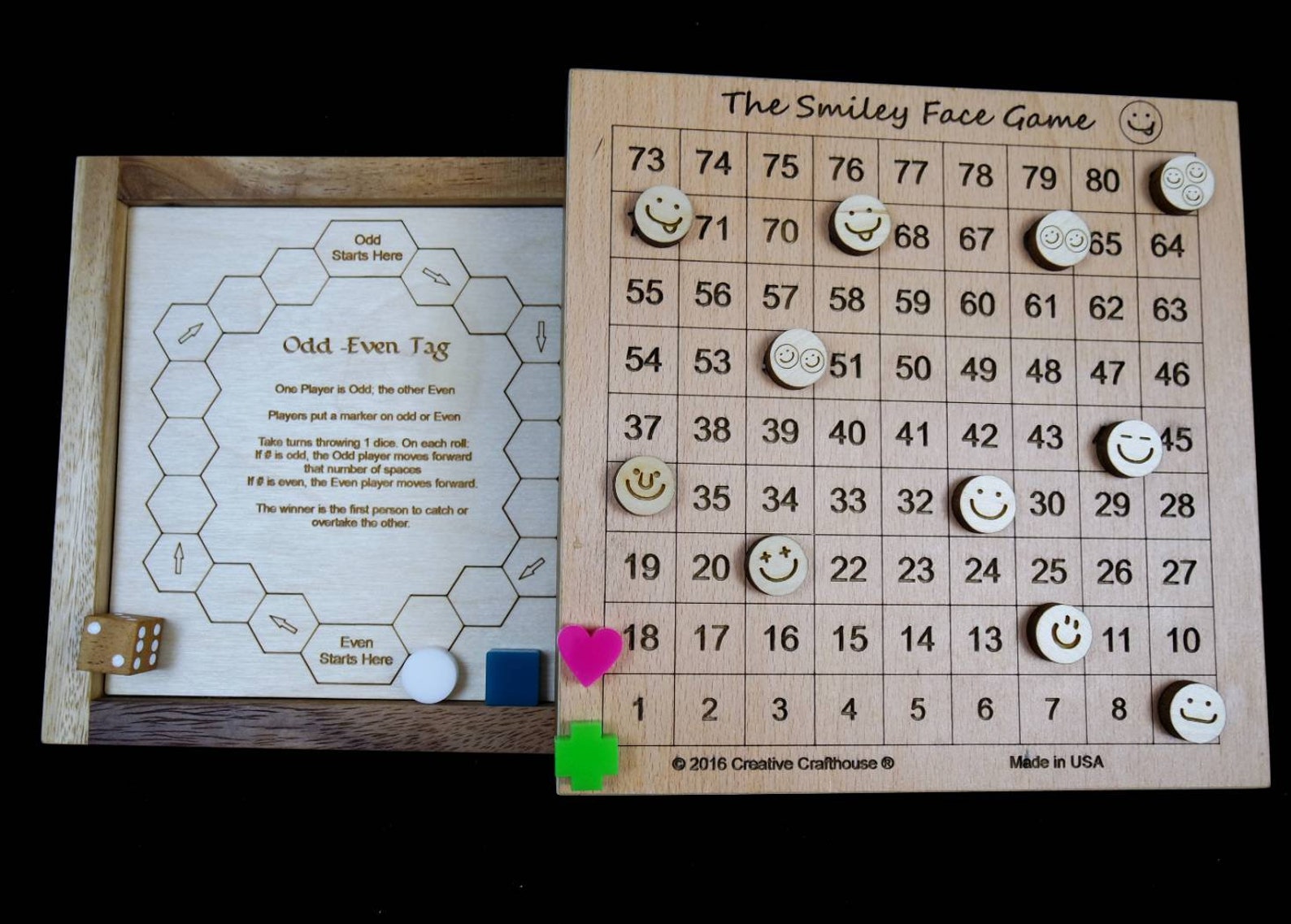 Smiley Face Games & Odd Even Tag Game Fun for All Ages - Etsy