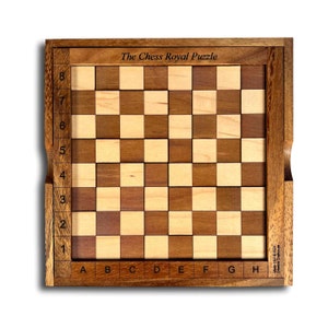 Chess Royal Wooden Brain Teaser Puzzle A Fun Puzzle That Doubles as a ...
