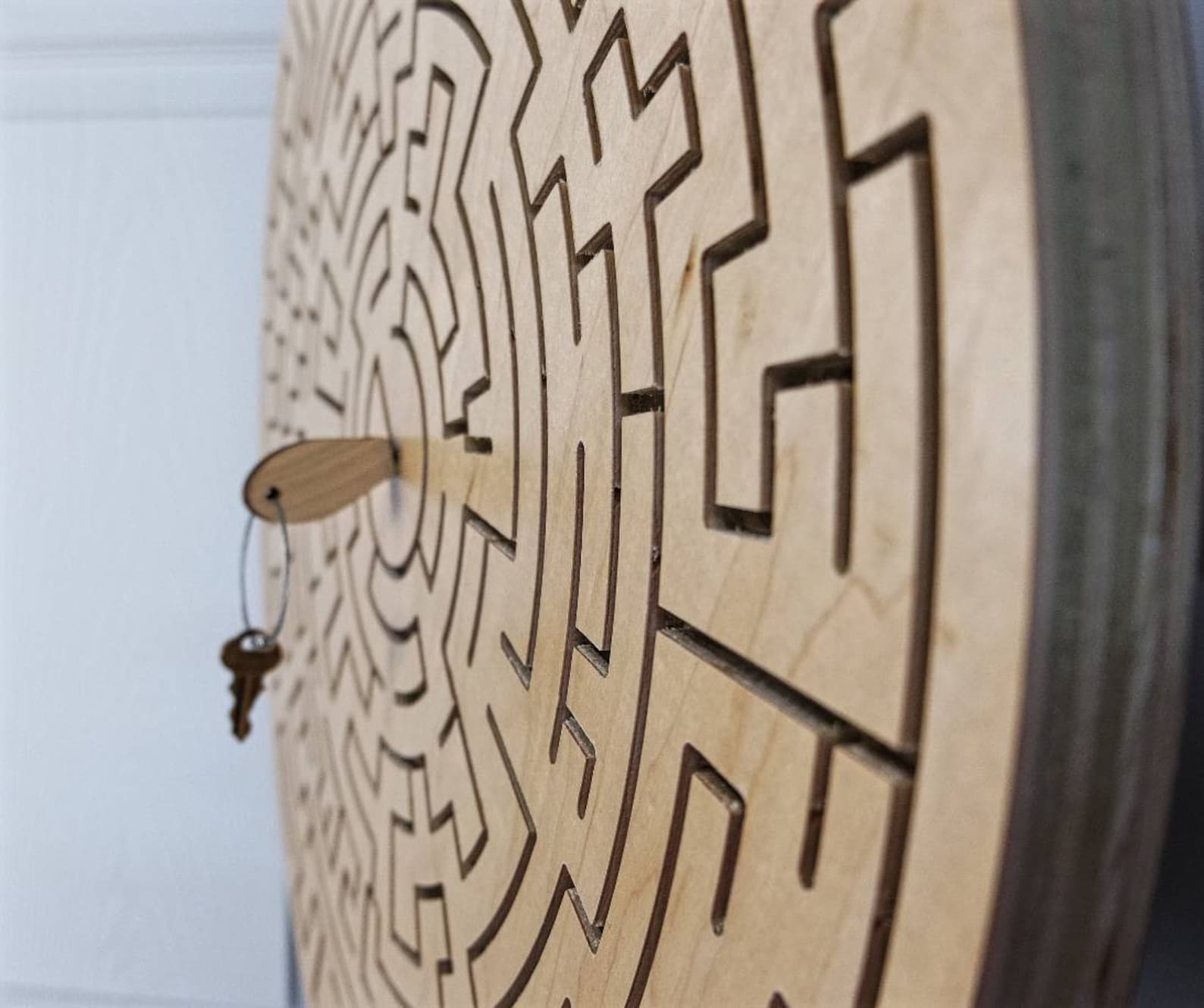 Wood Key Maze, Escape Room Prop, Round Key Maze, Escape Room Puzzle ...