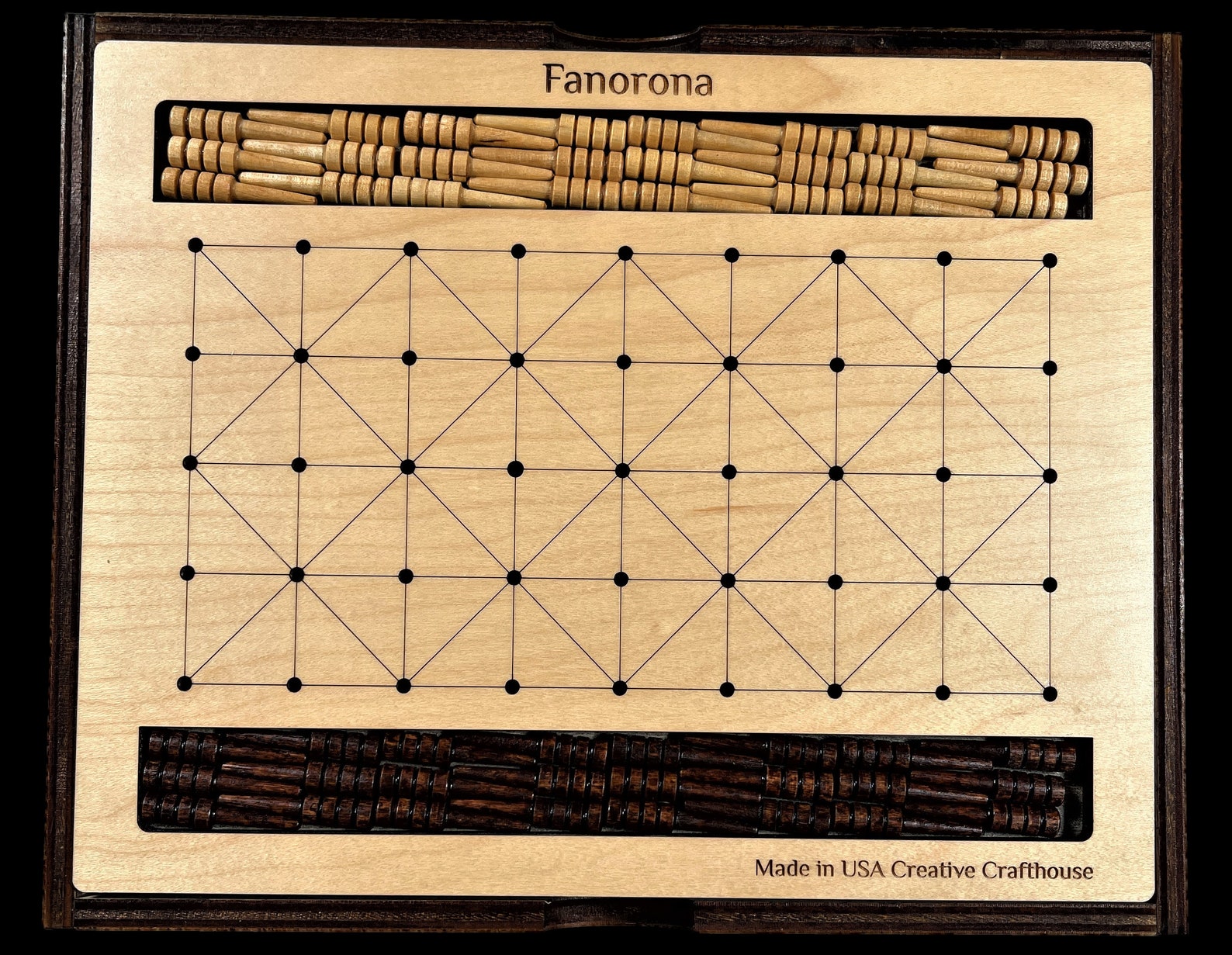 Fanorona Game Strategy Game for 2 People - Etsy