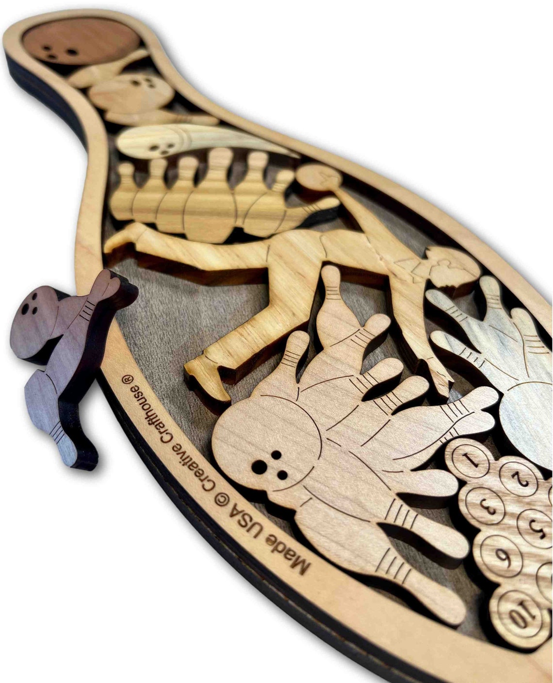 Bowling Pin Puzzle Bowling Memories Award Puzzle - Etsy