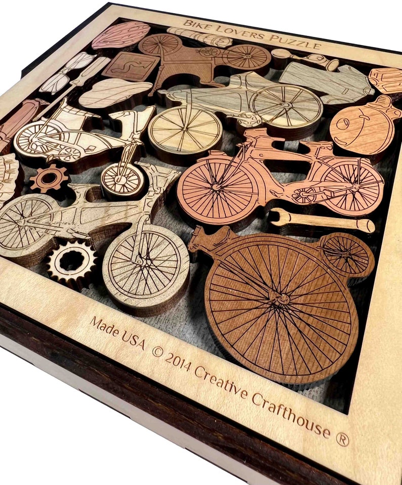Bicycle Gift, Bike Gift, Bicycle Puzzle, Bike Lovers Puzzle ...