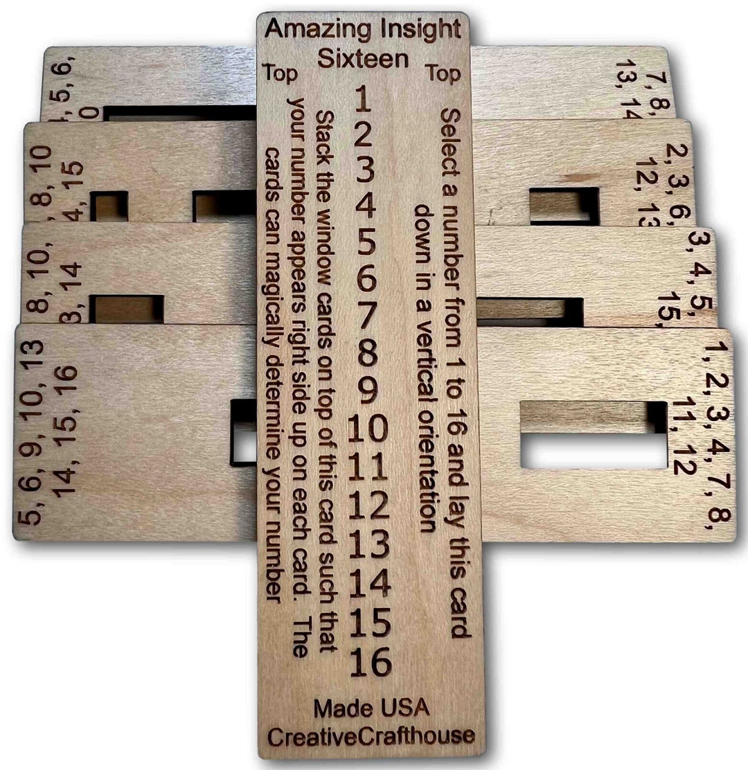 Amazing Insight 16 Math Magic Trick - Amaze Your Friends and Family - Etsy