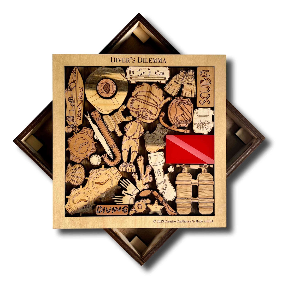 Divers Dilemma Puzzle, Scuba Diving Gift, Diving Instructor Puzzle ...