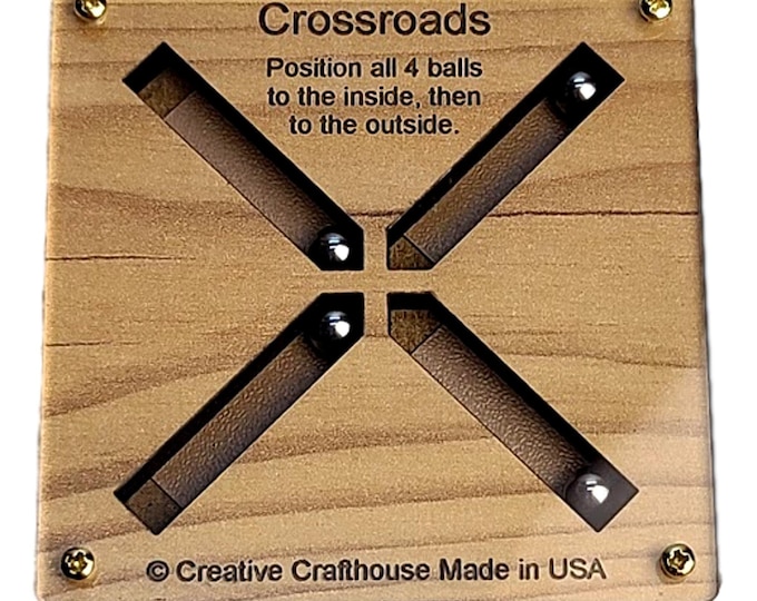 Crossroads Puzzle, Wooden Brain Teaser, Puzzle Coffee Table Game, Yard ...