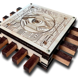 Computer Chip Premium Wood Puzzle - Can You Reprogram This One?? - Etsy
