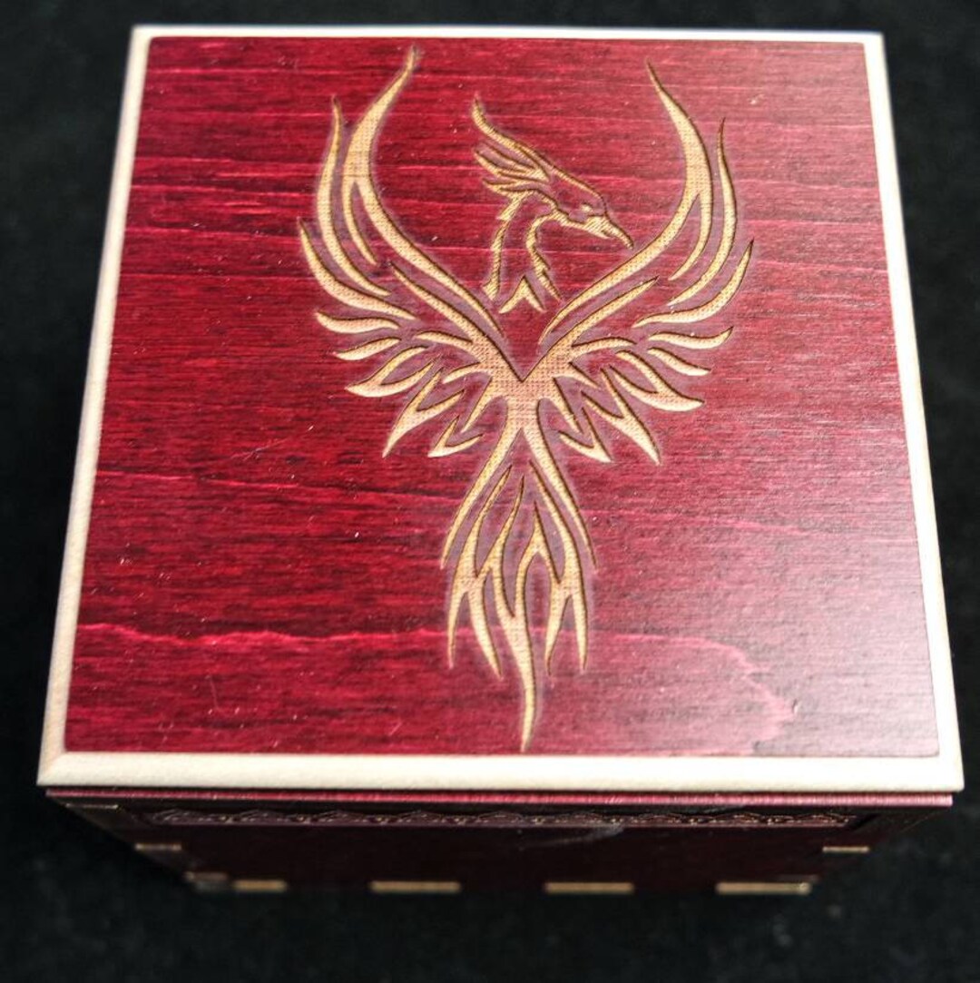 Secret Stash Puzzle Box Firebird Limited Edition Box - Etsy