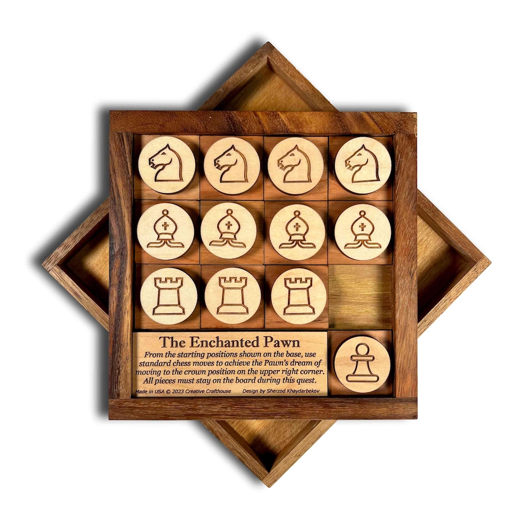 Enchanted Pawn - Chess Themed Brain Teaser Puzzle - Etsy