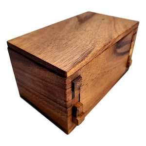 Wooden Puzzle Box, Secret Lock Box, Personalized Gift, Secret ...