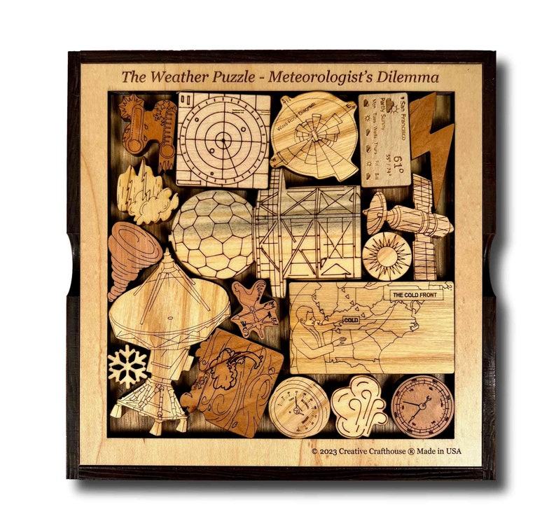 Personalized Weather Puzzle, Meteorologist Gift, Challenging Puzzle ...