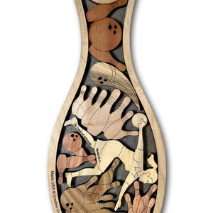 Bowling Pin Puzzle, Bowling Gifts for Men, Personalized Bowling Puzzle ...