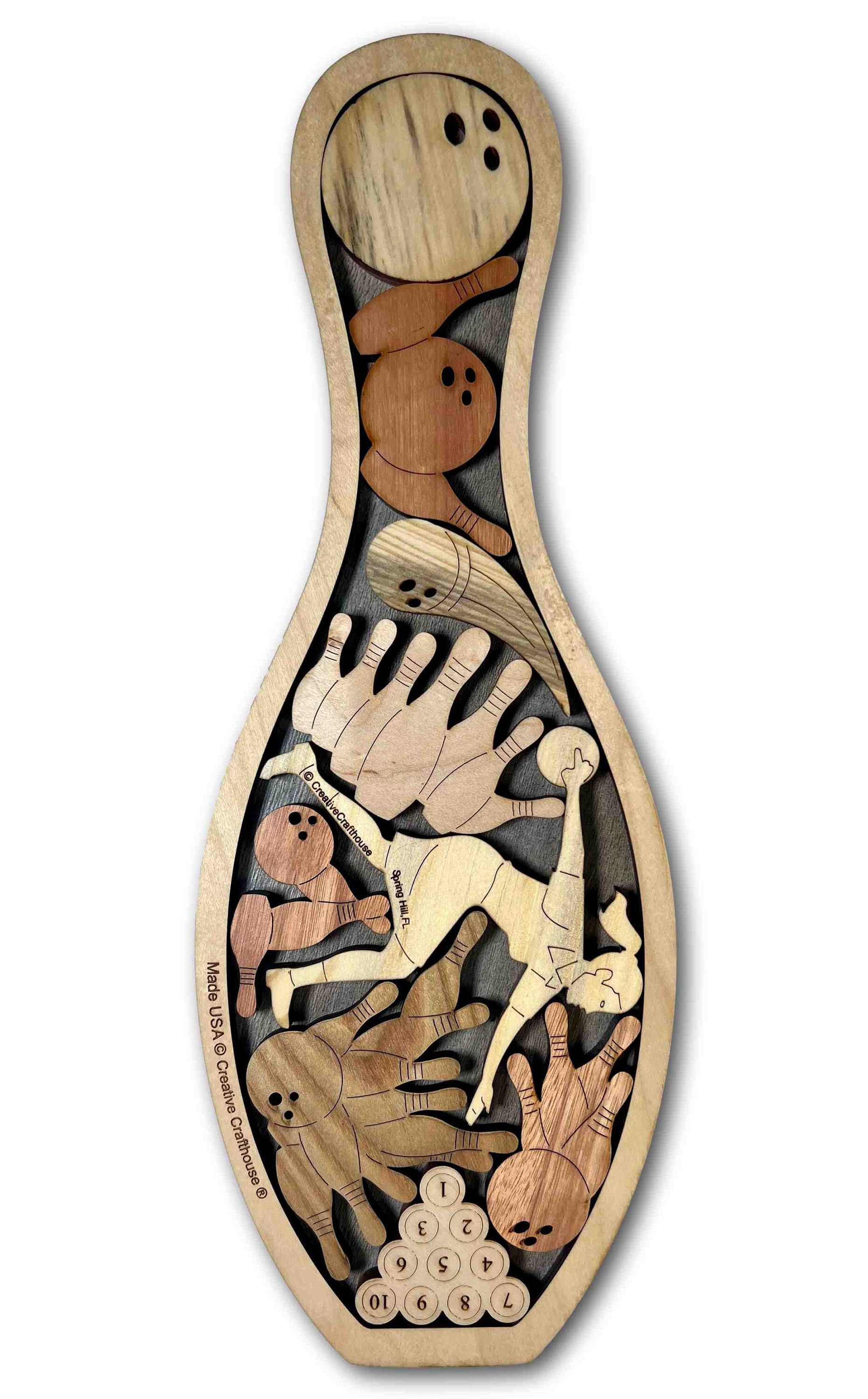 Bowling Pin Puzzle, Bowling Gifts for Men, Personalized Bowling Puzzle ...