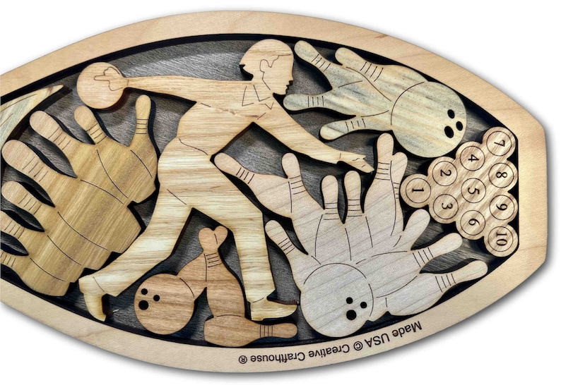 Bowling Pin Puzzle Bowling Memories Award Puzzle - Etsy