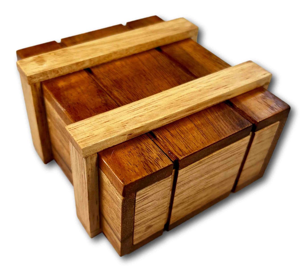 Wooden Puzzle Box Level 2 With Hidden Compartment | Money & Jewelry Box ...