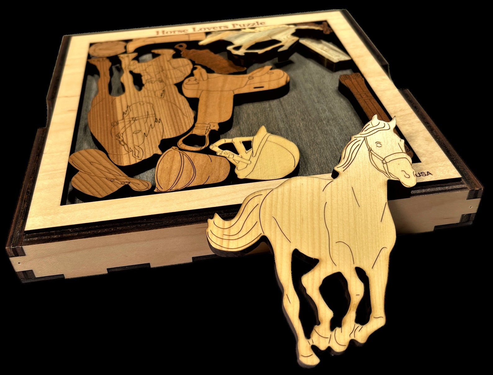 Horse Lovers Puzzle - the Equestrian Challenge Brain Teaser - Artistic ...