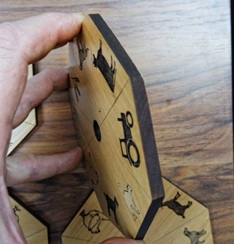 Match Four Jumbo Puzzle Position Disks Such That All - Etsy