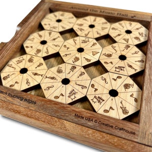 Around the Music Hall Wood Puzzle - Brain Teaser for Musician and ...