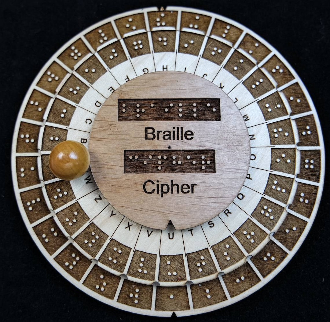 Braille Cipher, Encryption Device for the Blind, Visually Impaired Gift ...