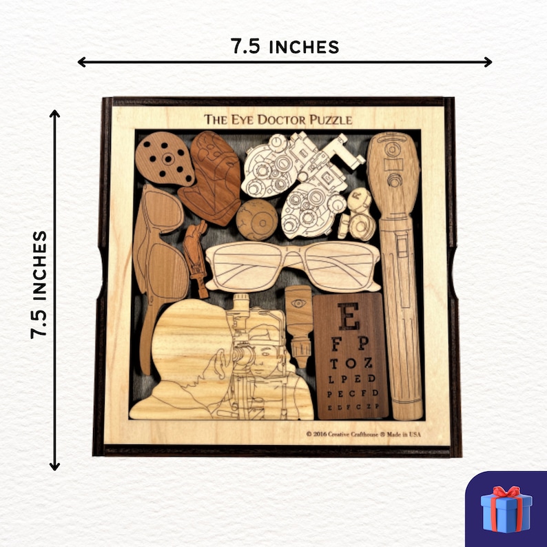 Eye Doctor Puzzle, Optometry Gifts, Retirement Gifts for Eye Doctor ...