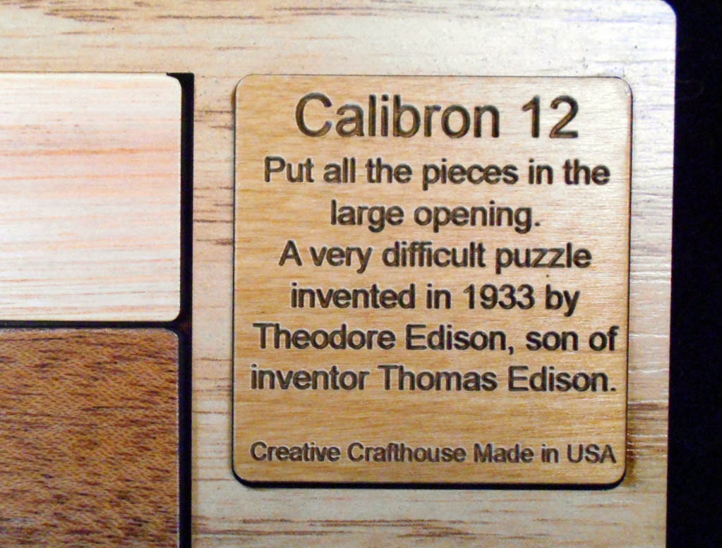 Calibron 12 Puzzle with cover Extremely Difficult and | Etsy
