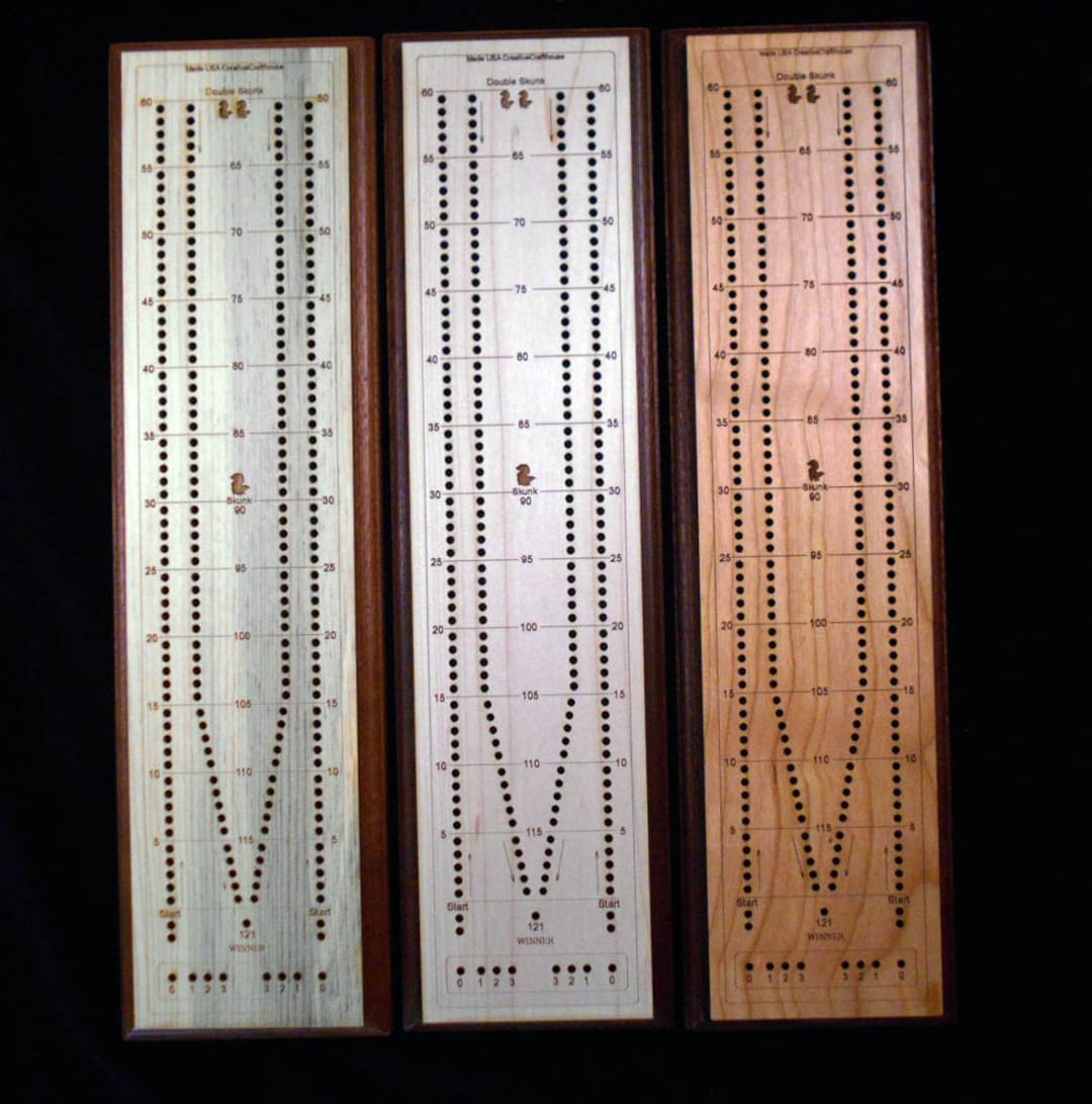 Cribbage Tournament Long Board Premium Choice of Cherry - Etsy UK