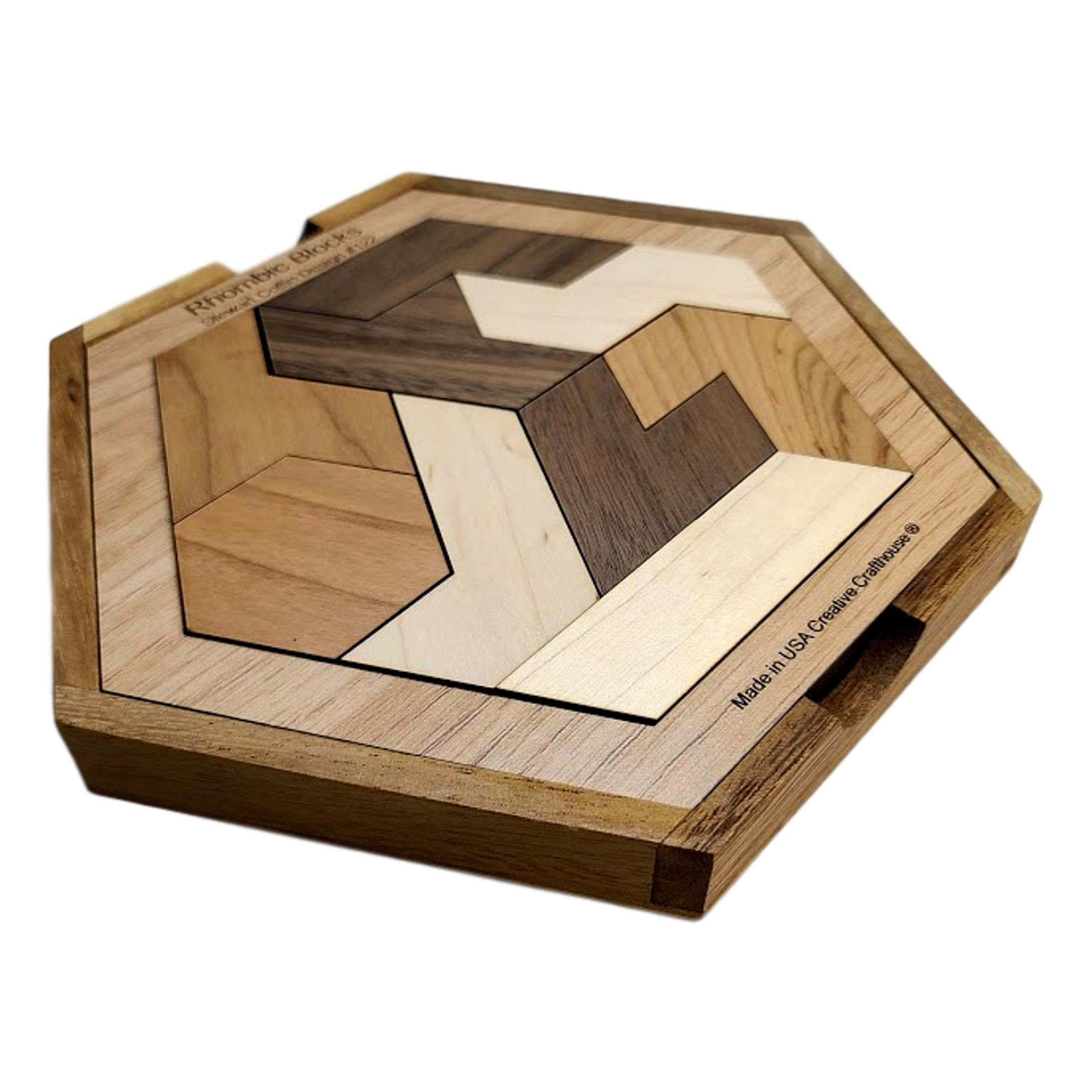 Rhombic Blocks Stewart Coffin design 122 brain teaser | Etsy