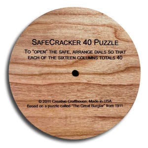 Wooden Puzzle, Safecracker 40 Math Puzzle, Family Games, Puzzle for ...
