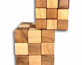 Wooden SOMA Cube Personalized Puzzle Brain Teaser - Etsy
