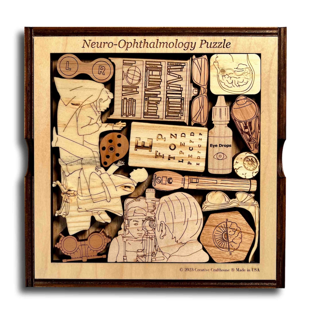 Neuro Ophthalmology Puzzle, Personalized Ophthalmology Gift, Eye Doctor ...