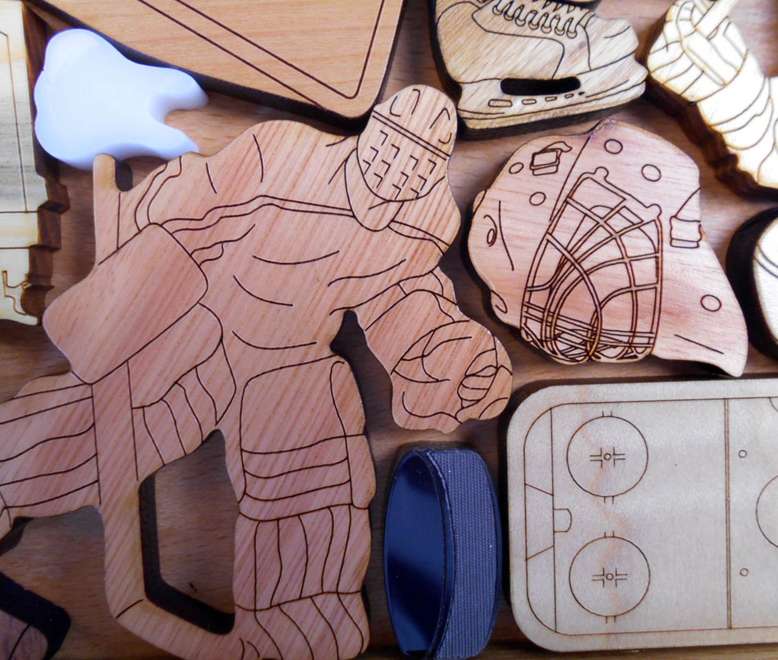 Ice Hockey Fanatics Puzzle Artistic & Challenging Brain | Etsy