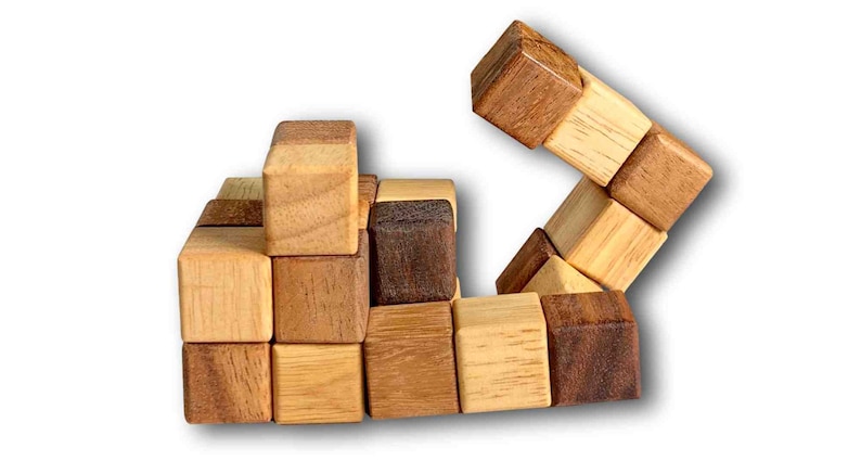 Dexterity Wooden Puzzle is a Perfect Desk Toy for Adults - 3D Snake ...