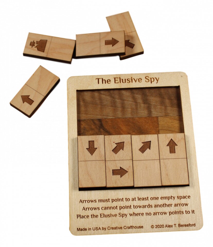 Spy Puzzle Game, Brain Teaser Puzzle for Adults, Xmas Gift, Logic ...