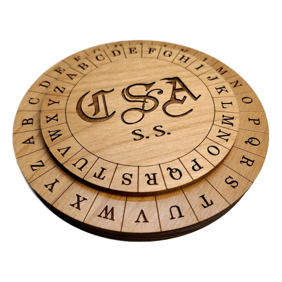 Confederate Army Cipher Disk, Civil War Encryption Wheels, Enigma ...