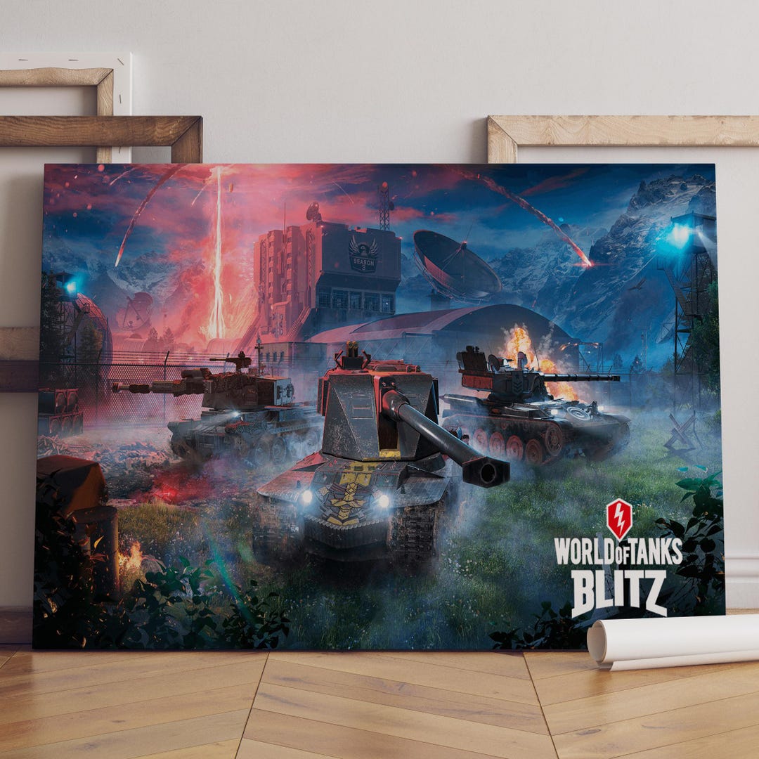 World of Tanks Poster - Modern Armor Wall Art - Game Decor - Canvas ...