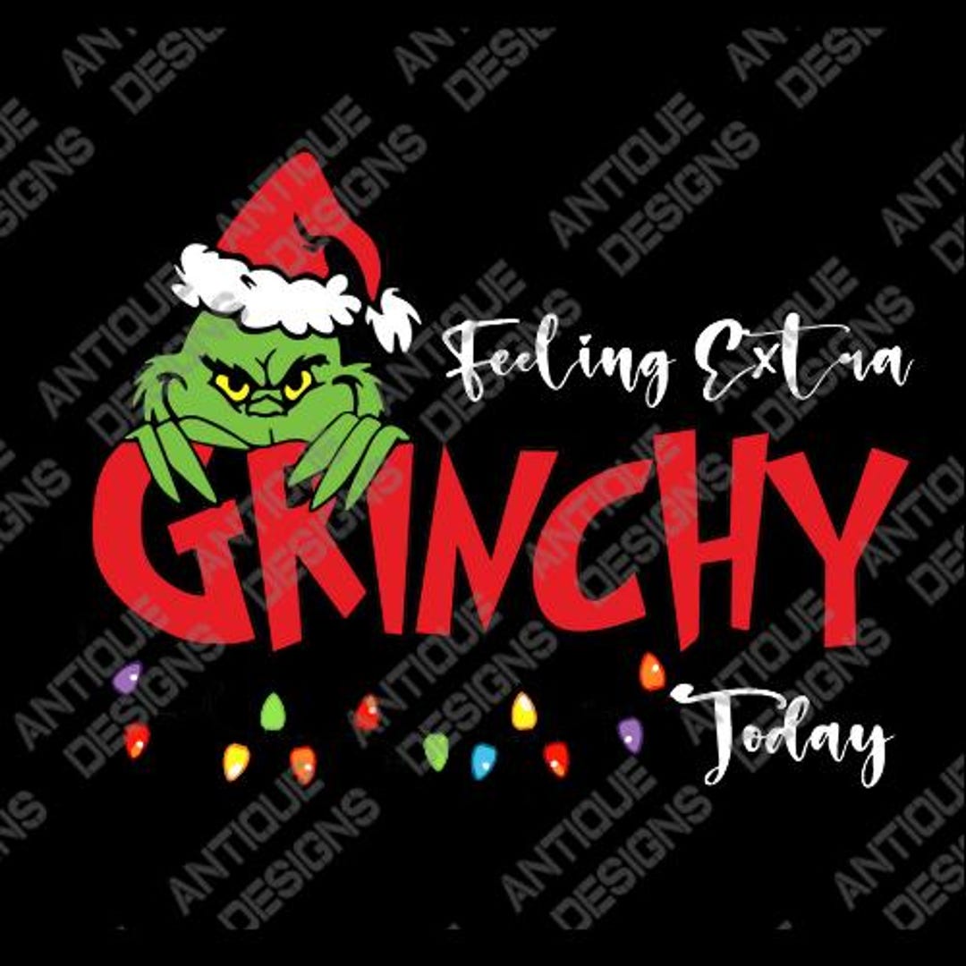 Funny Grumpy Green Christmas Design | Moody Holiday Quote Art | Festive ...