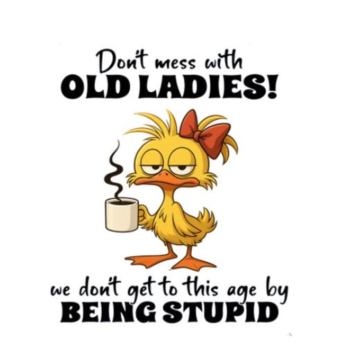 Funny Old Lady Shirt | Don’t Mess With Old Ladies Tee | Sassy Coffee ...