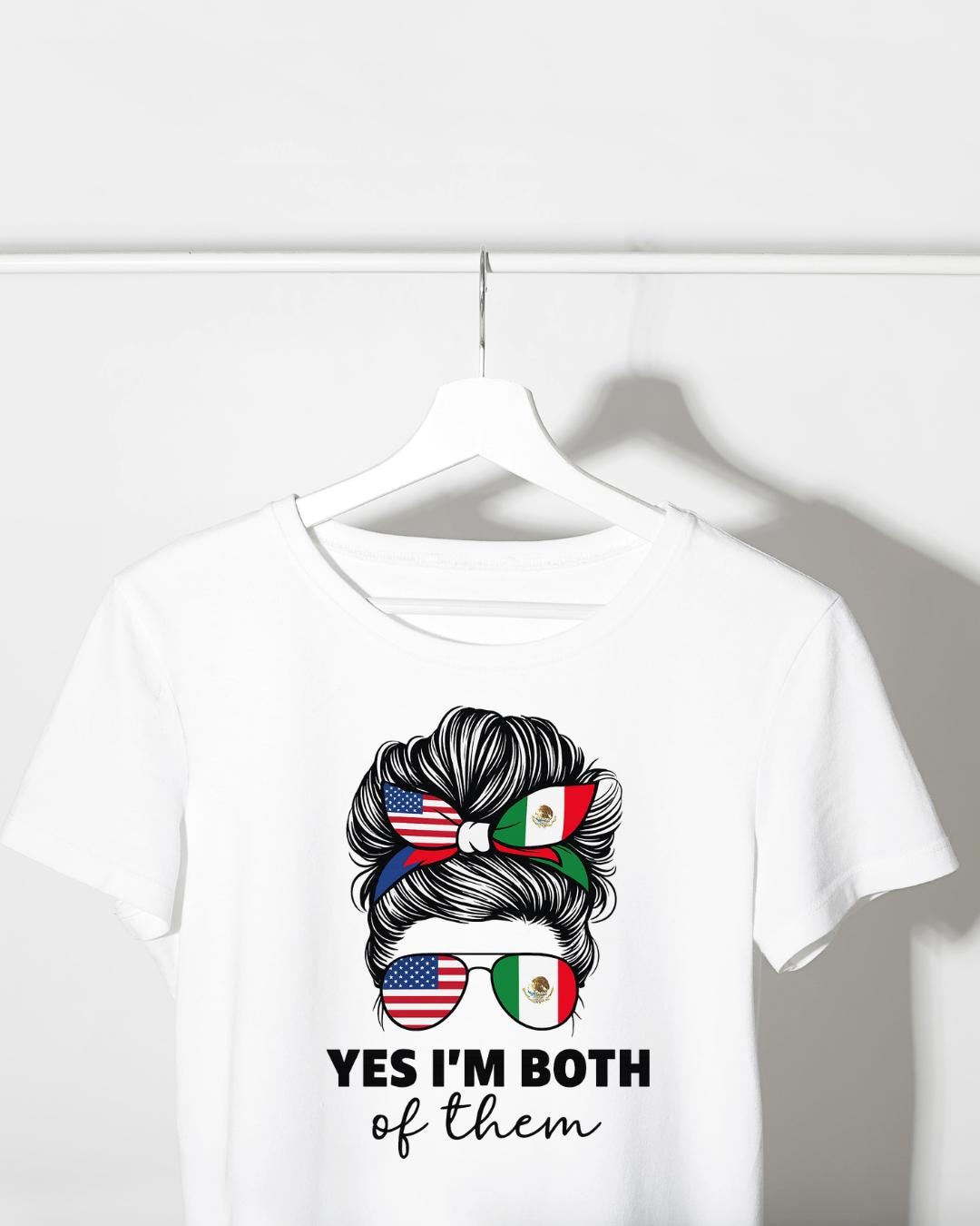 Yes I'm Both – Mexican American Bicultural Pride Woman Design" - Etsy