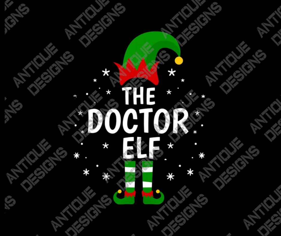 The Nurse Practitioner Elf PNG | Funny Christmas Medical Elf Design ...