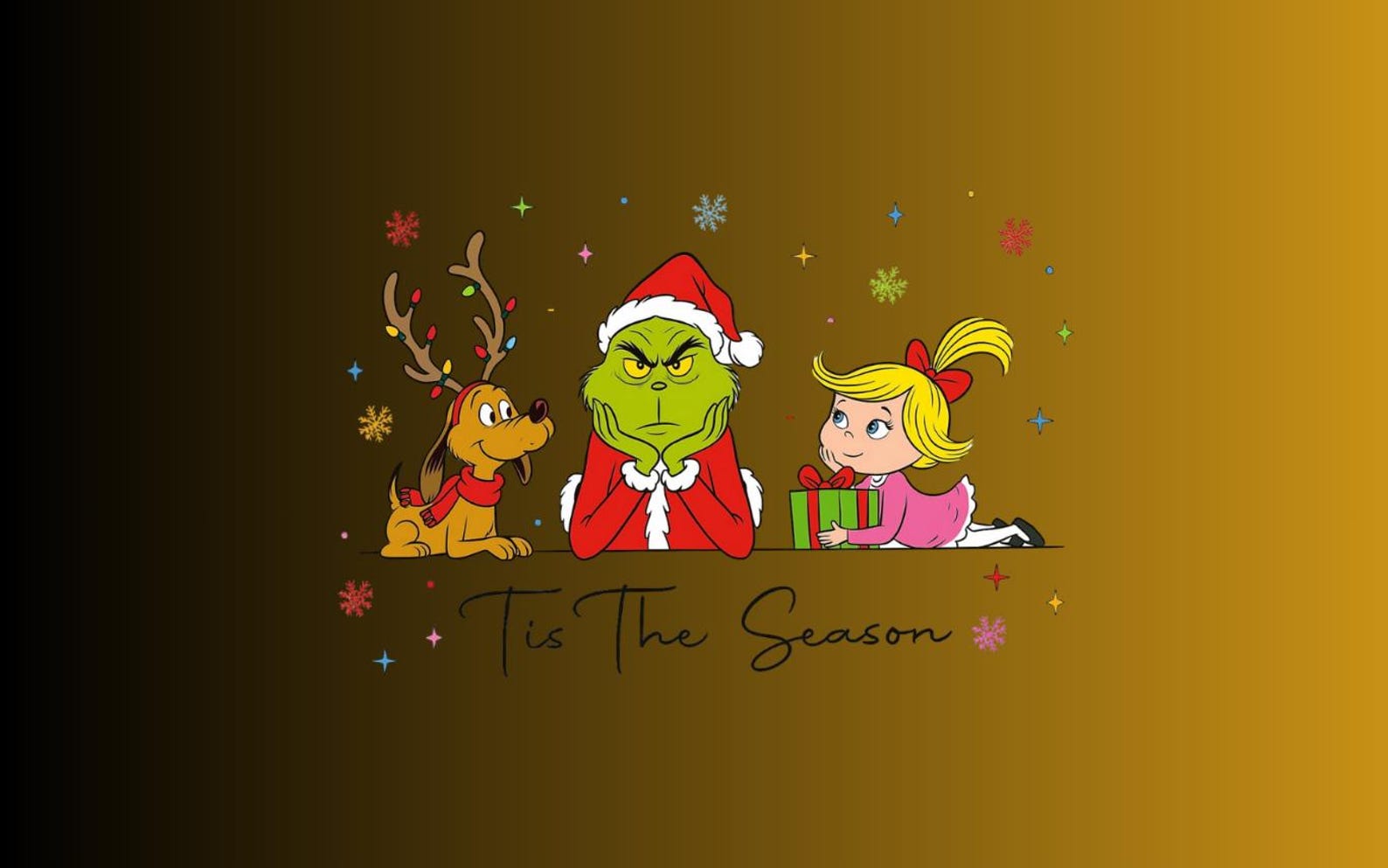 Funny Christmas Cartoon Poster | Holiday Gift Art Print | Festive Santa ...