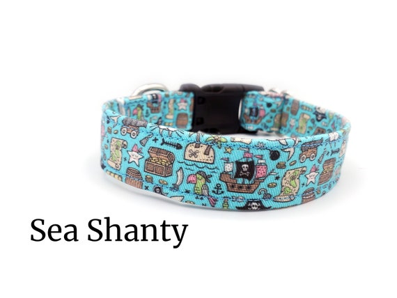 Sea Shanty Dog Collar Collection Nautical | Etsy