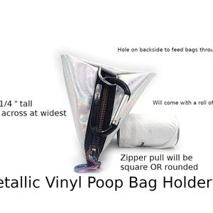 Metallic Vinyl Poop Bag Dispenser - Etsy