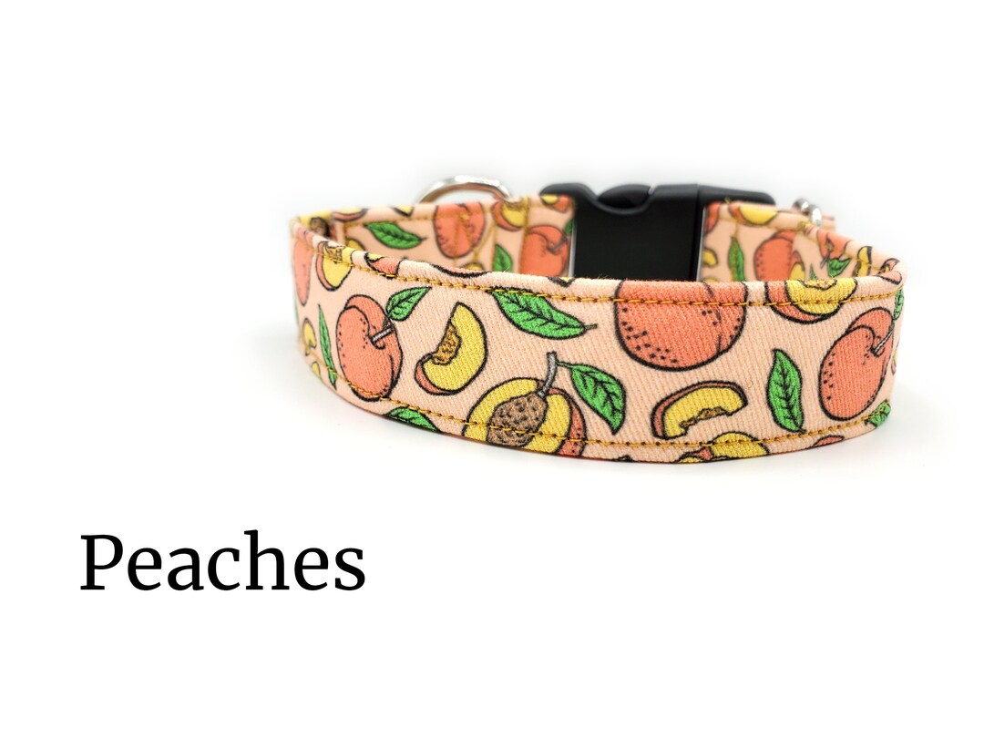 Peaches Fun and Quirky Fruit Dog Collar - Etsy Österreich