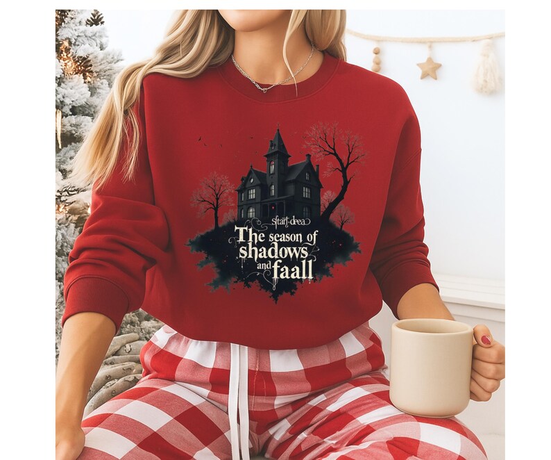 Haunted House Fall Season Graphic | Gothic Halloween Shadows ...