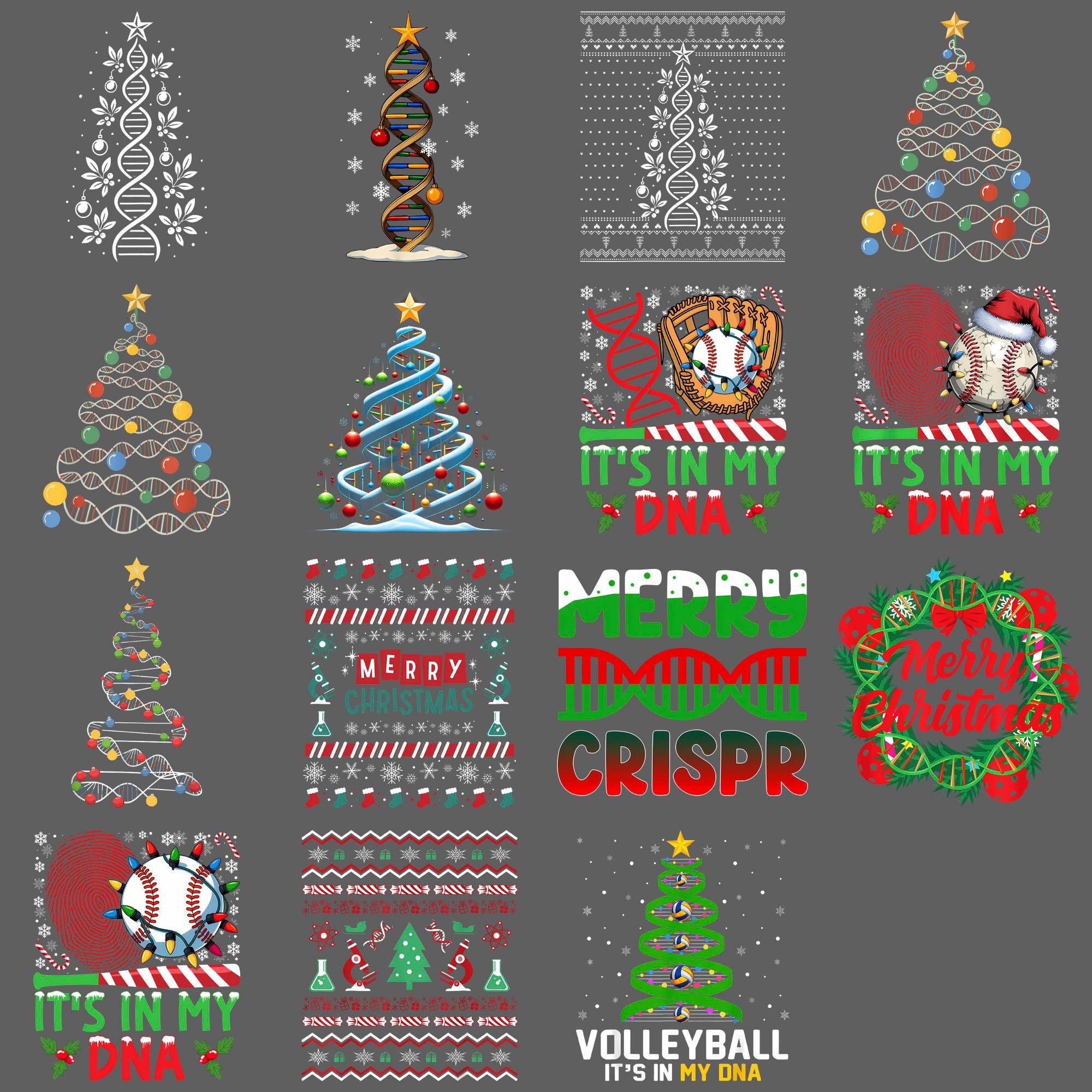 DNA Christmas Tree PNG – Funny Biology and Science Teacher Holiday ...